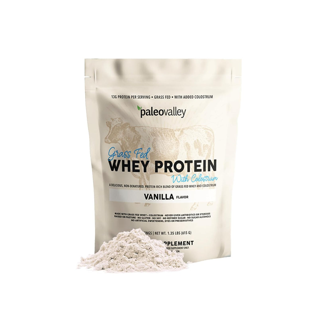Paleovalley whey protein powder vanilla flavour