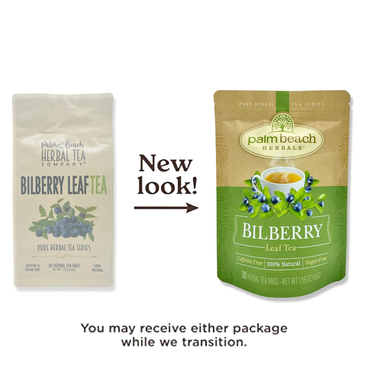 Palm Beach bilberry leaf tea bags