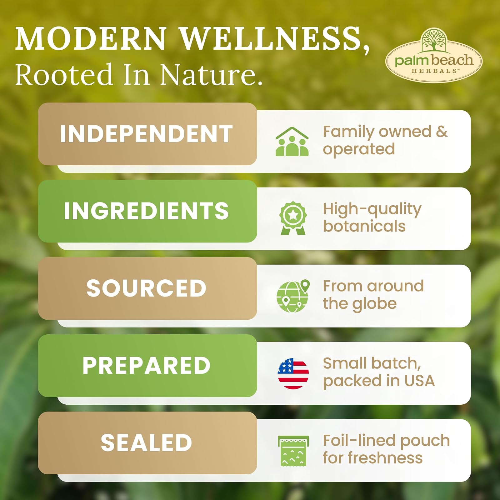 Palm Beach herbal tea for relaxation
