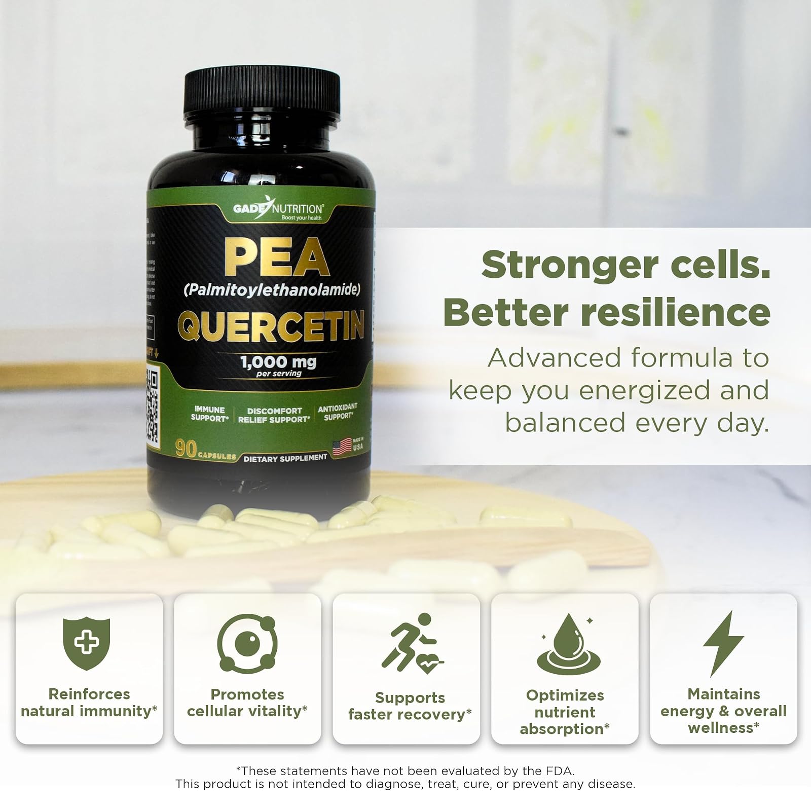 Palmitoylethanolamide for natural relief