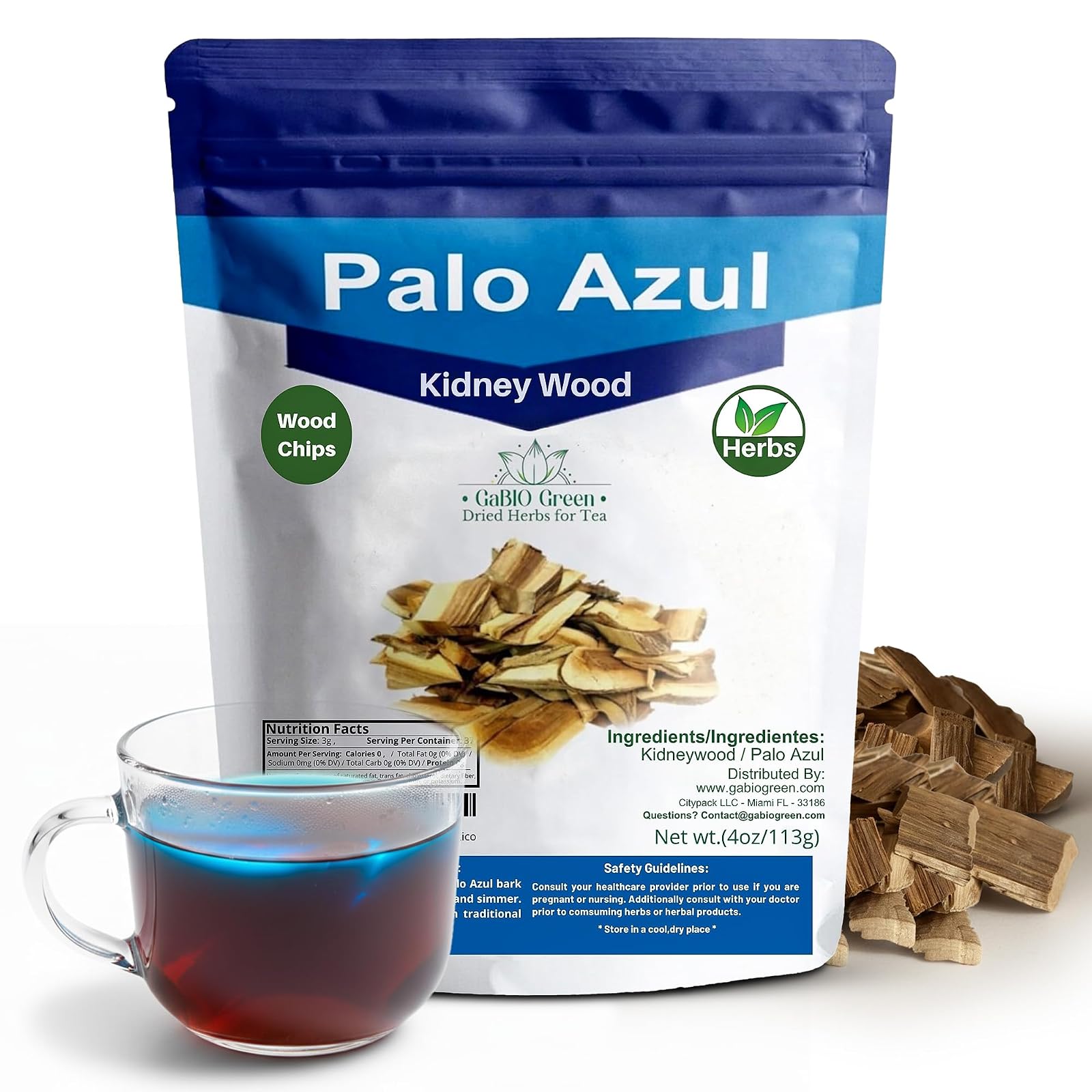 Palo Azul herbal tea infusion