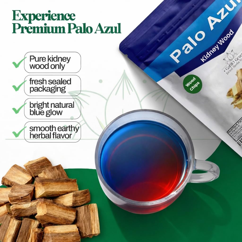 Palo Azul tea resealable pouch