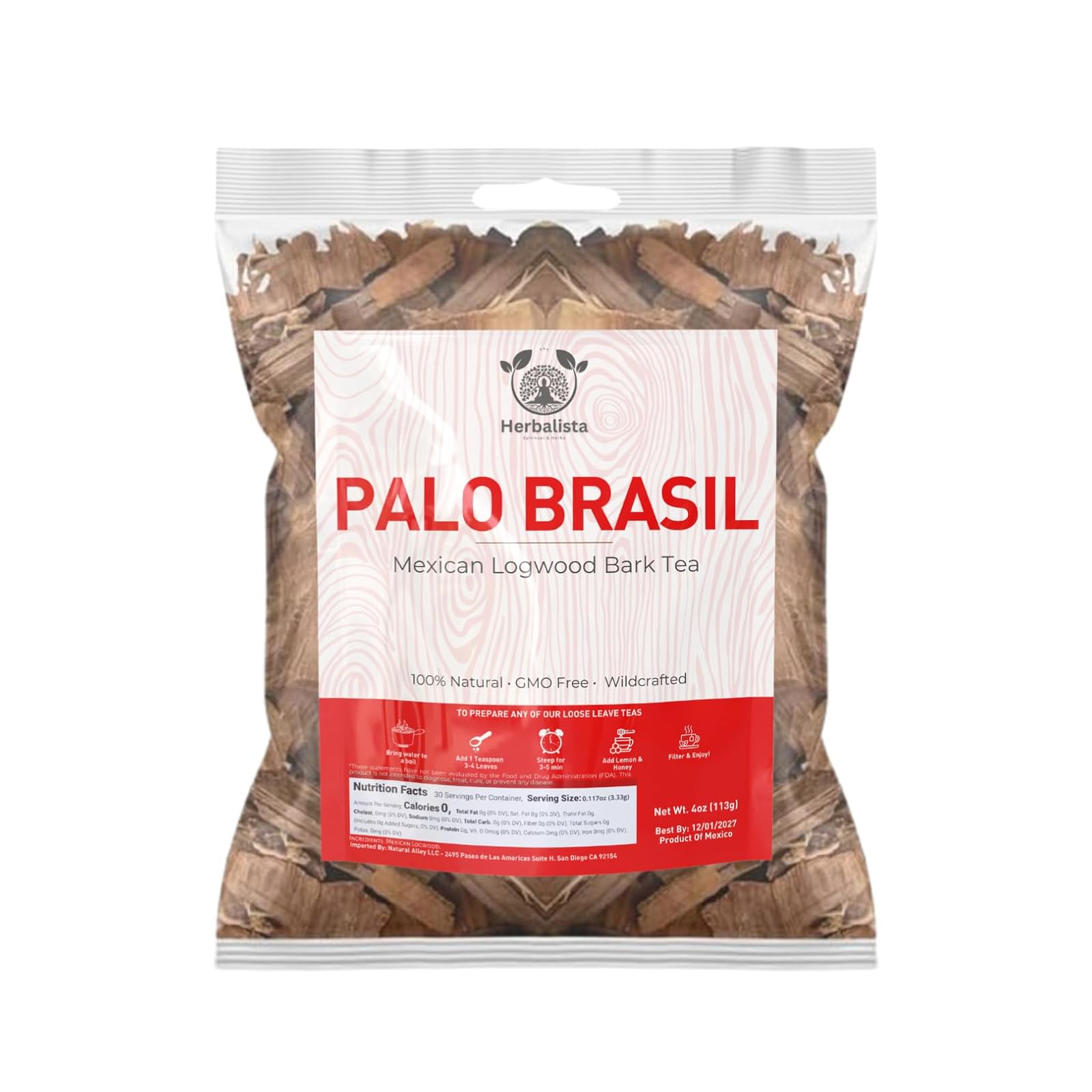 Palo de Brasil herbal tea for relaxation