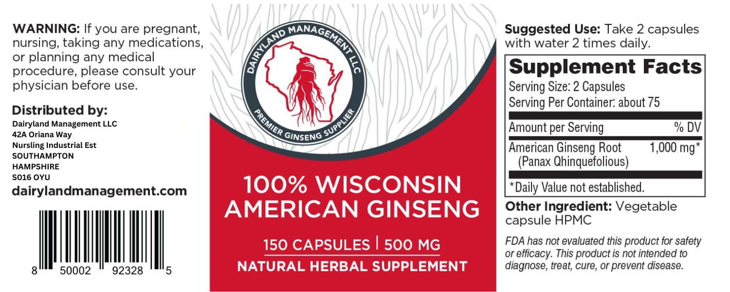 Panax ginseng capsules for overall health