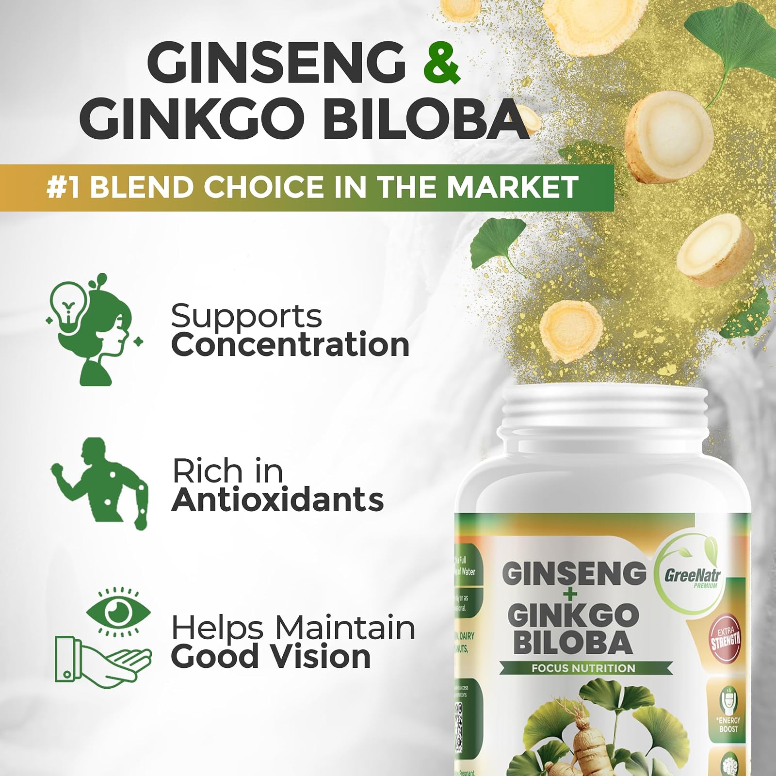 Panax Ginseng energy booster supplement