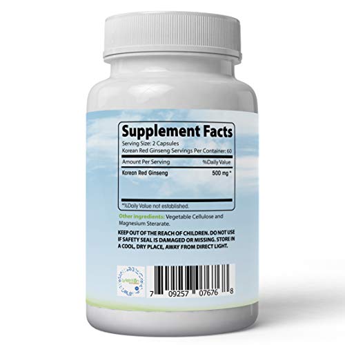 Panax ginseng extract for energy