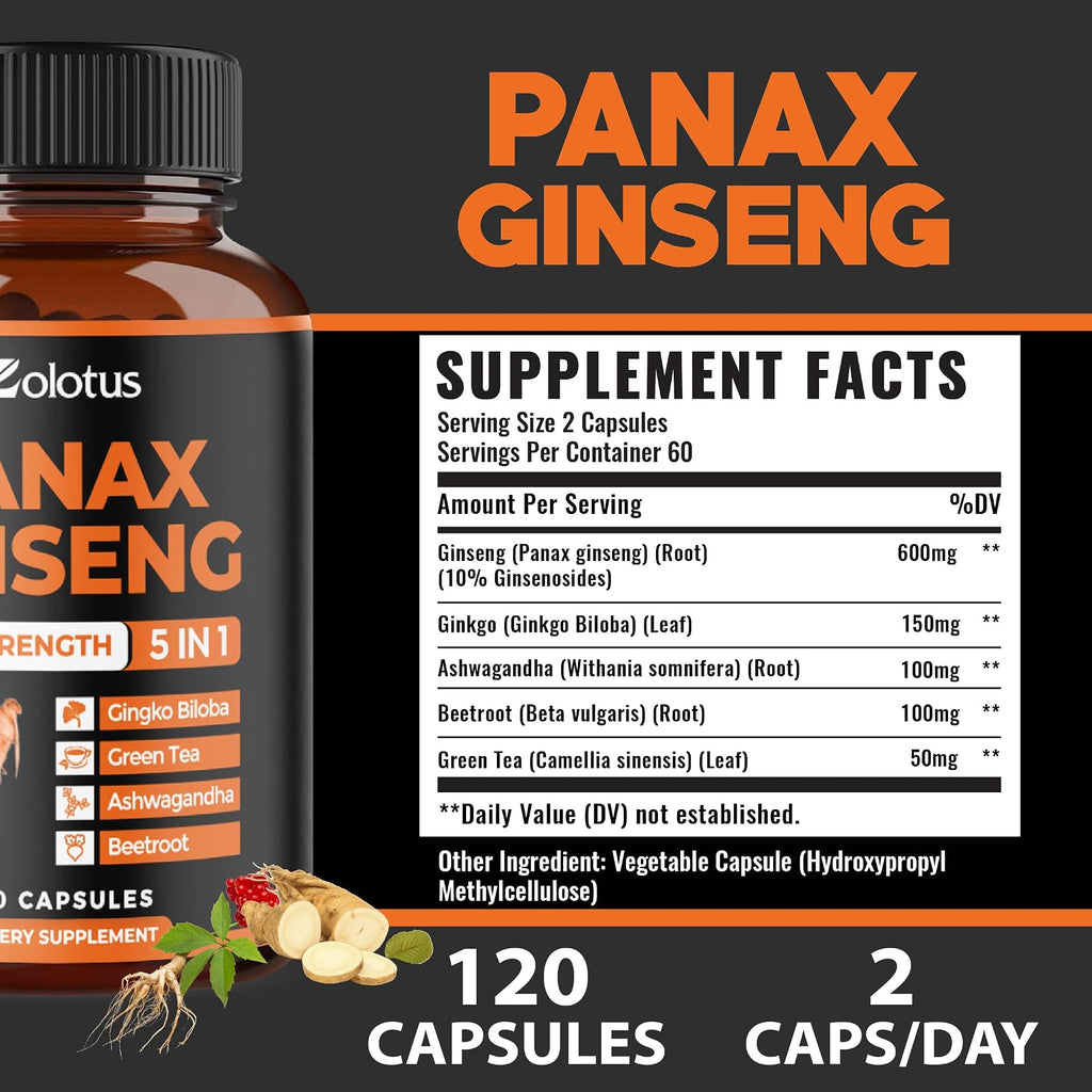 Panax ginseng for energy boost