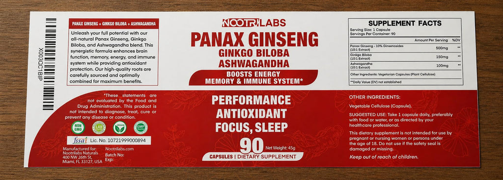 panax ginseng for enhanced focus
