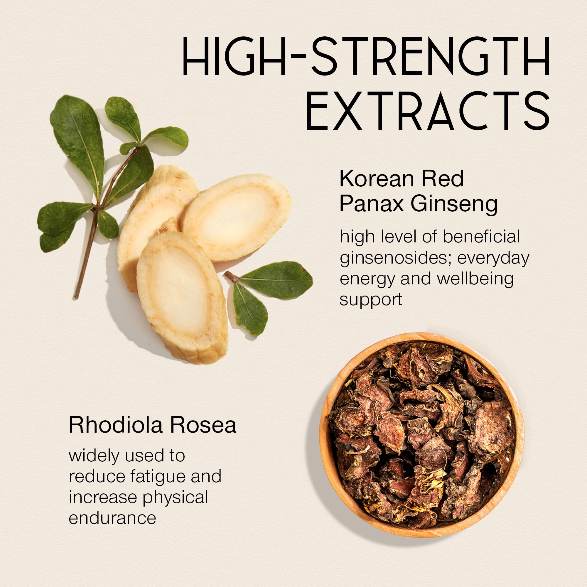Panax ginseng for enhanced performance