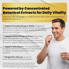 Panax ginseng for enhanced stamina