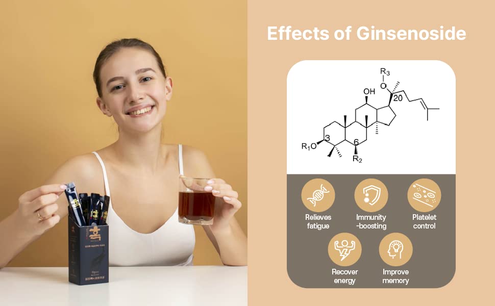 Panax ginseng made in Korea