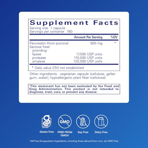 Pancreatic enzyme formula for digestion