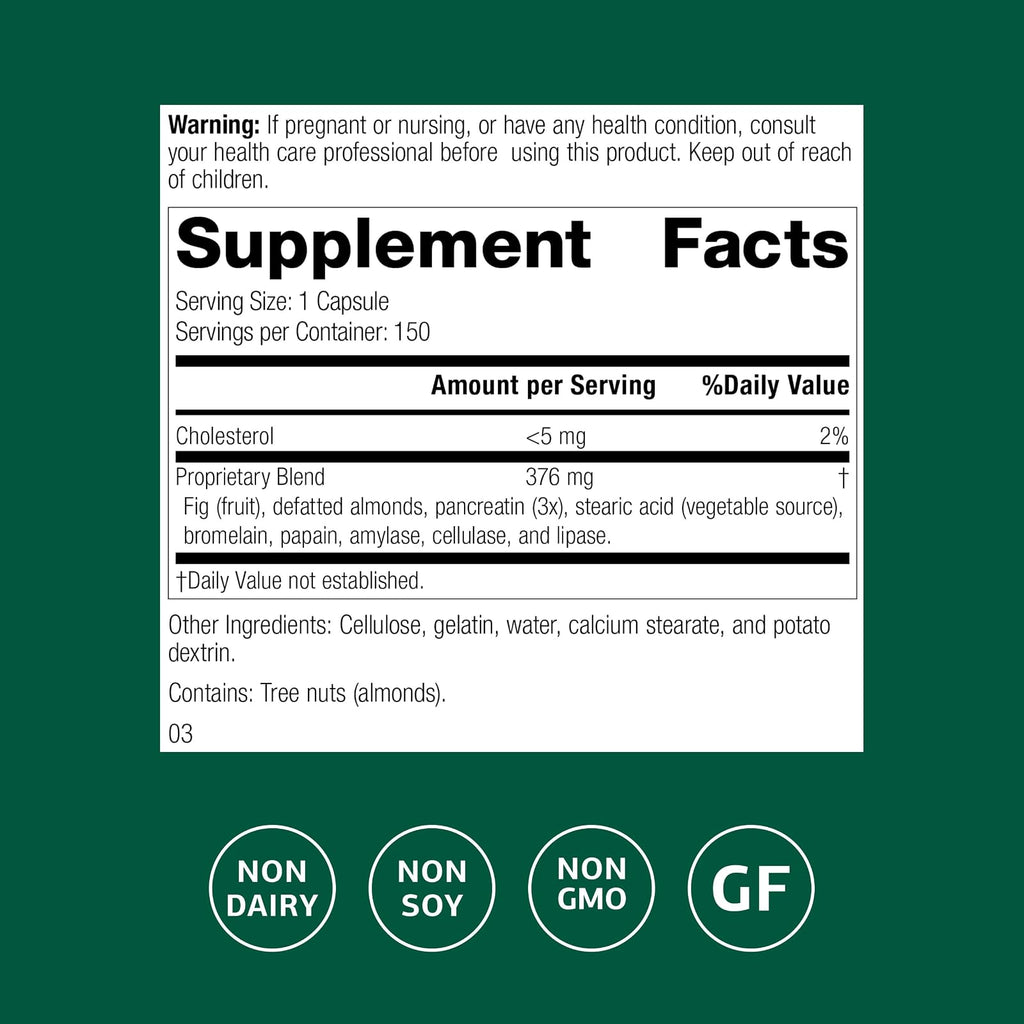 pancreatic enzyme support for digestion