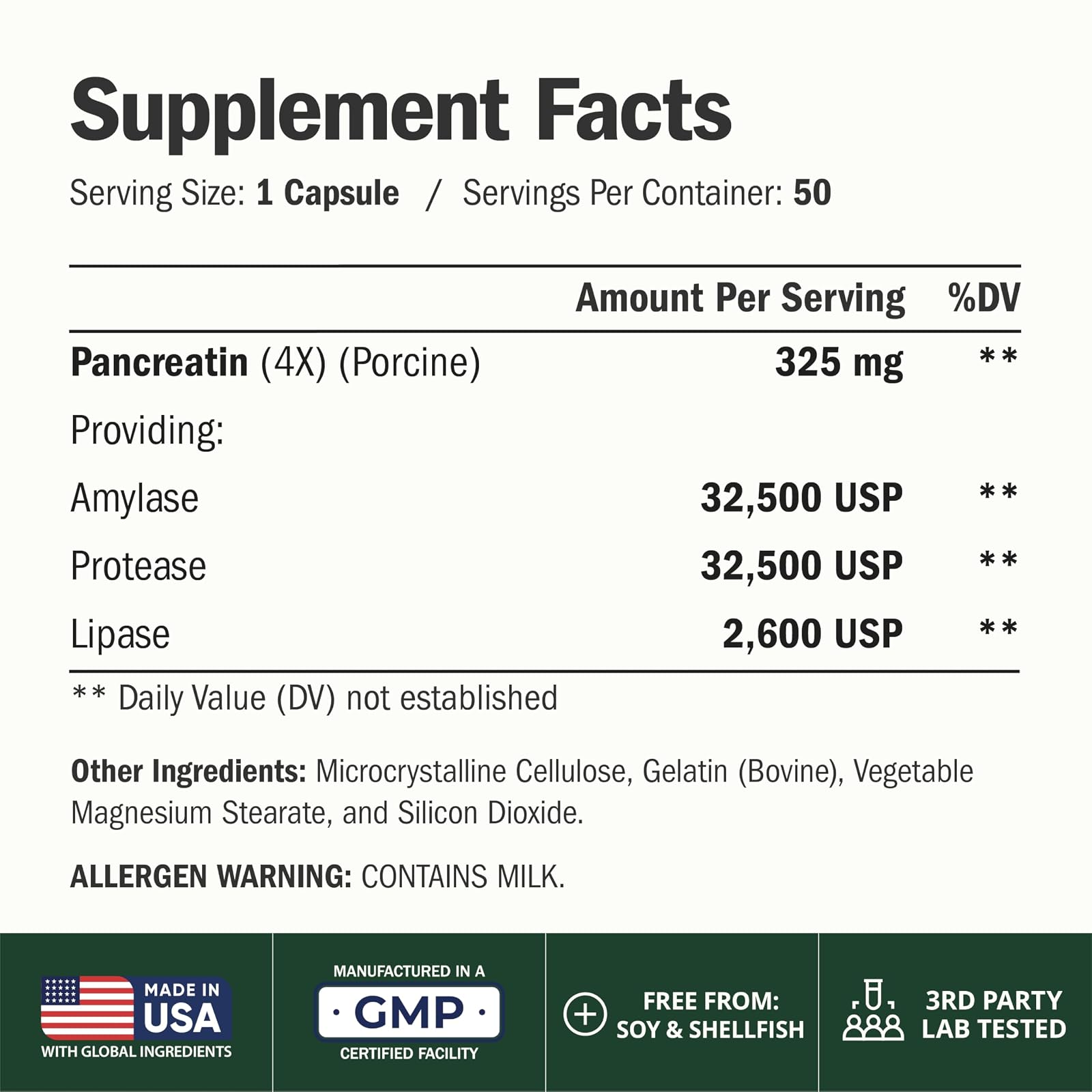 pancreatin capsules for digestive comfort