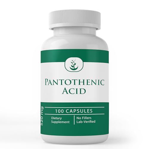 Pantothenic Acid 500 mg capsules