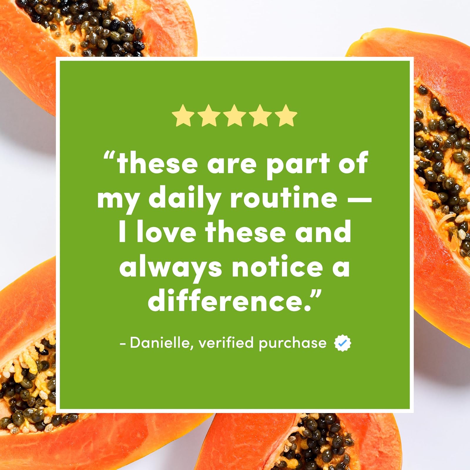 papaya enzyme chewables for digestive comfort