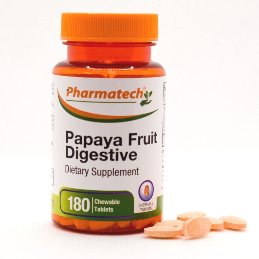Papaya fruit digestive enzyme tablets