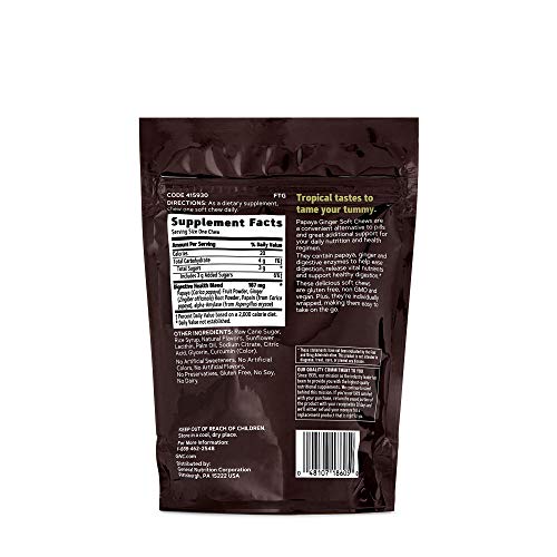 papaya ginger chews for wellness