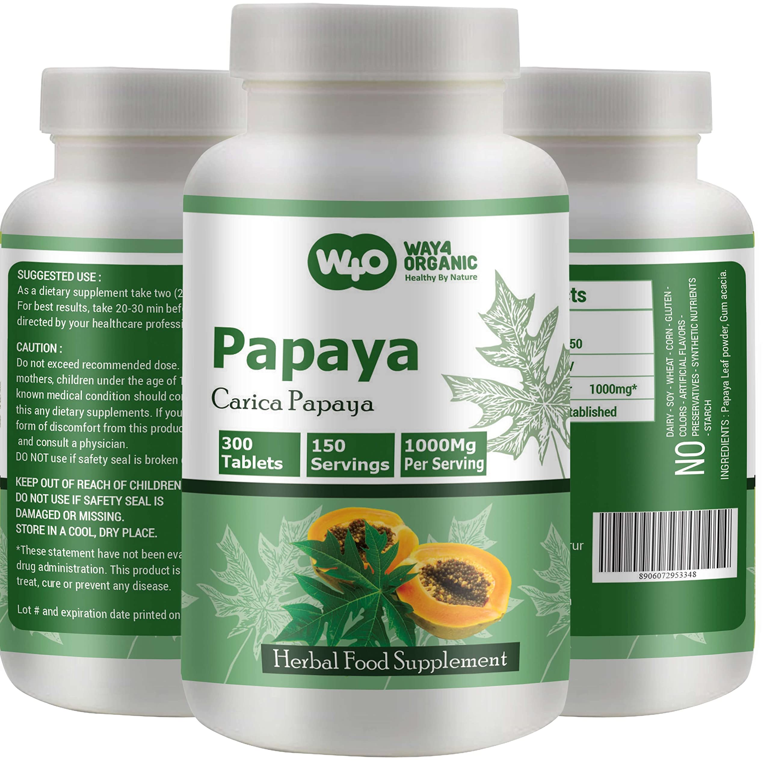 Papaya leaf extract for digestion