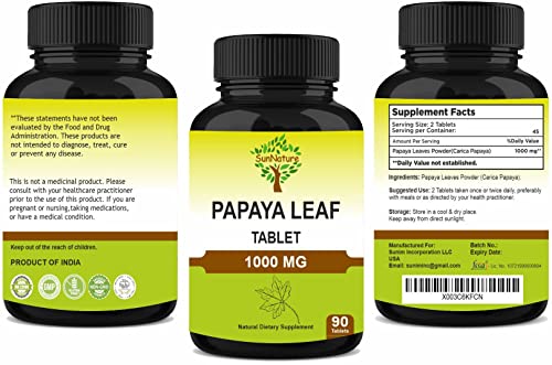 Papaya leaf for enhanced nutrient absorption