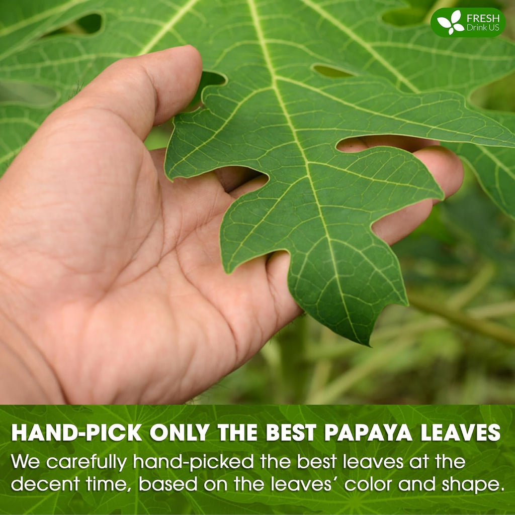 Papaya leaves for soothing tea