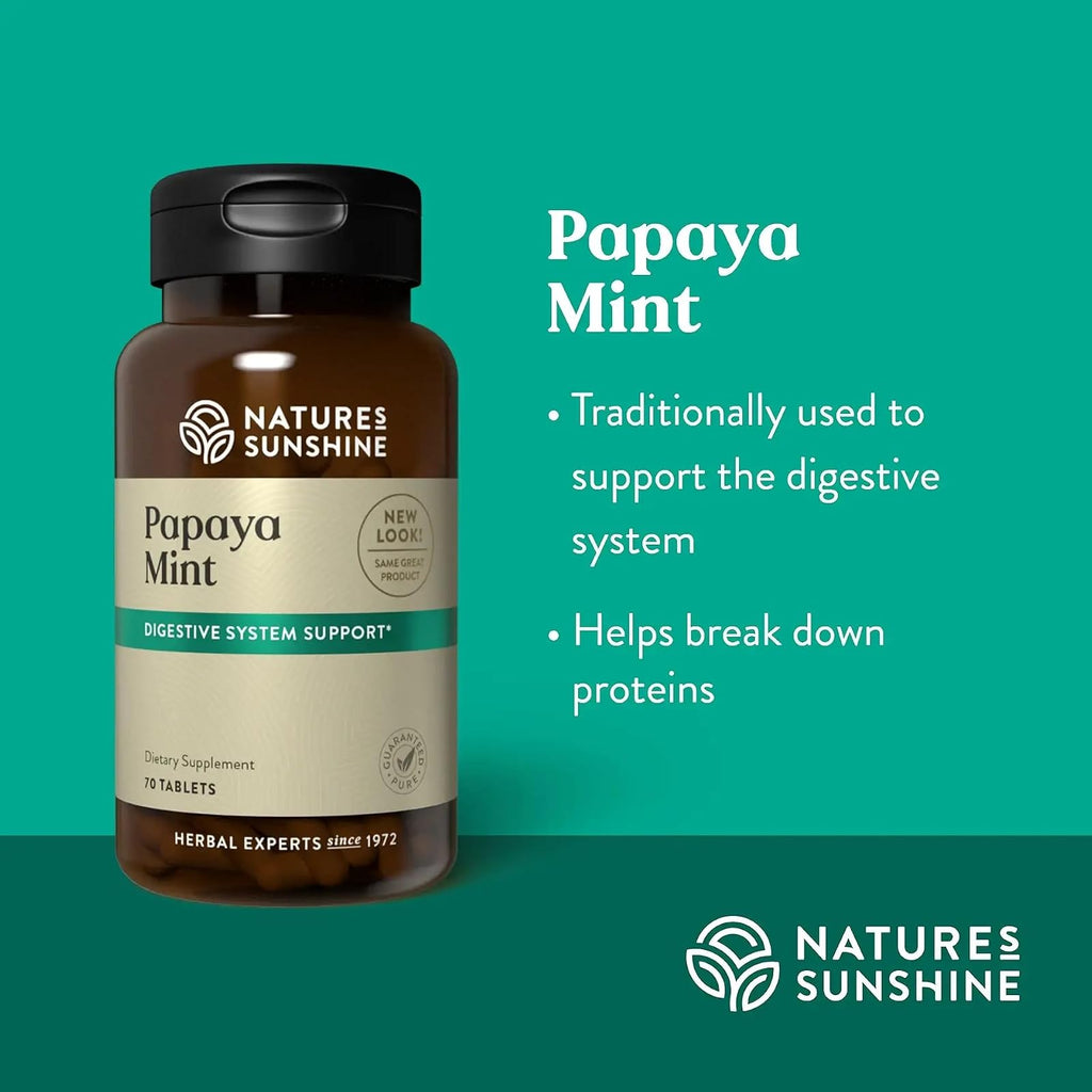 papaya mint for digestive health