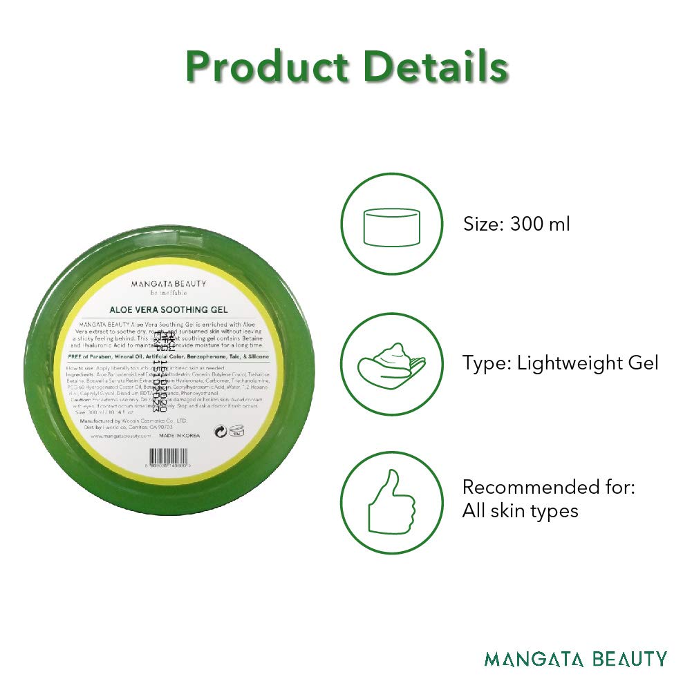 paraben free aloe vera gel benefits