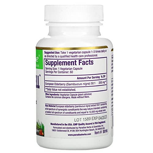 Paradise Herbs elderberry capsules benefits