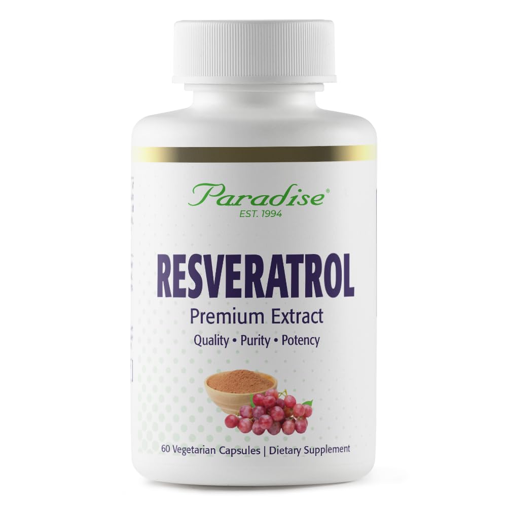 Paradise Herbs Resveratrol vegan capsules for antioxidants