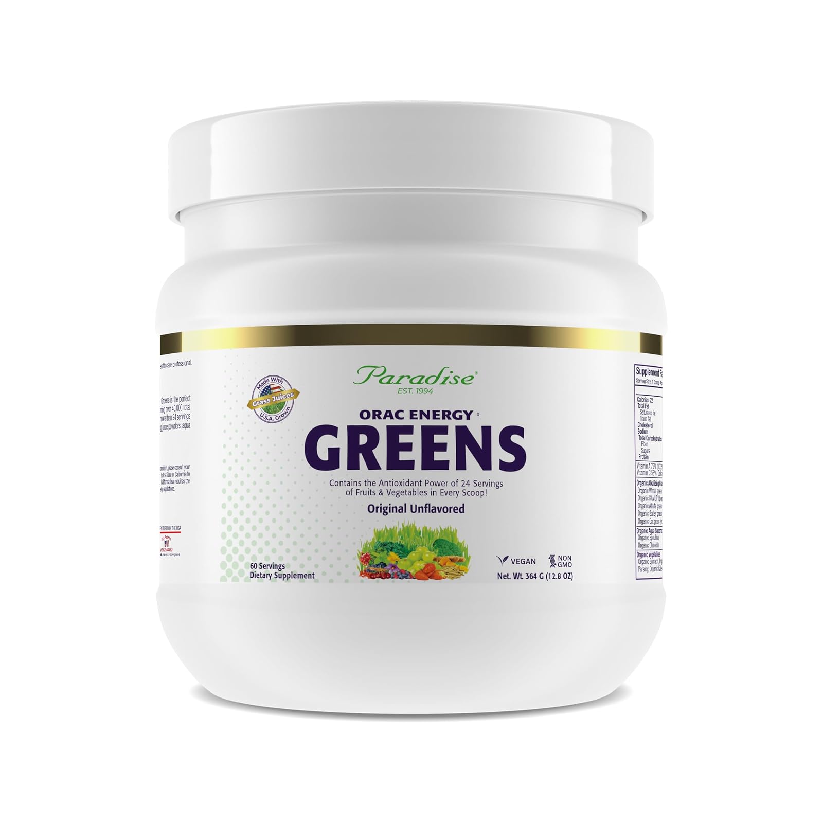 Paradise Herbs spirulina energy powder
