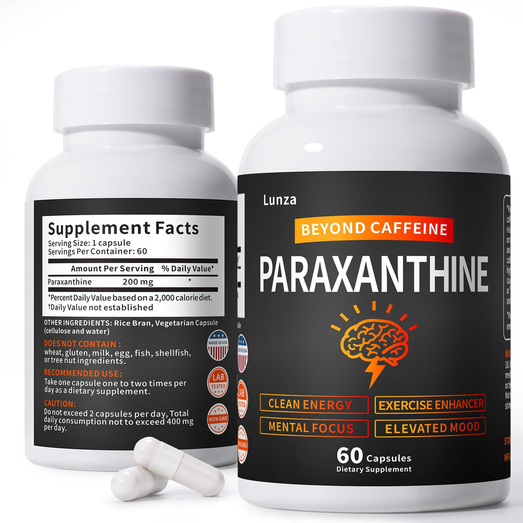 Paraxanthine energy boost capsules