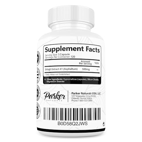 Parker Naturals pure shilajit supplement