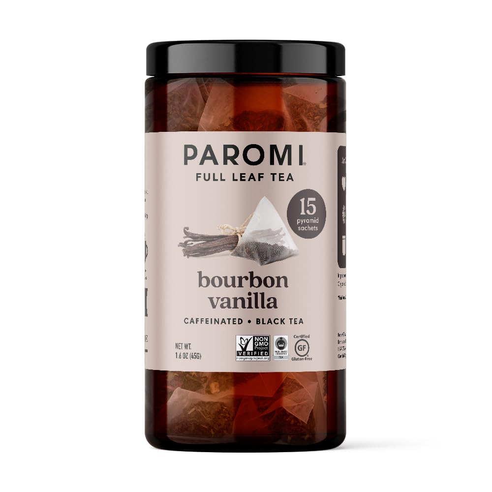Paromi Bourbon Vanilla Black Tea bags