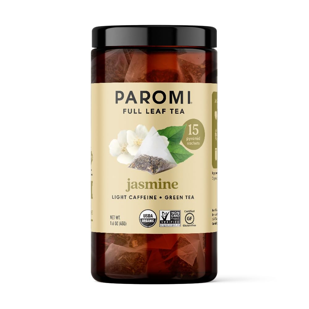 Paromi jasmine organic green tea bags