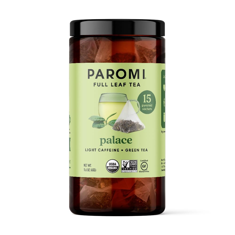Paromi Palace organic green tea jar