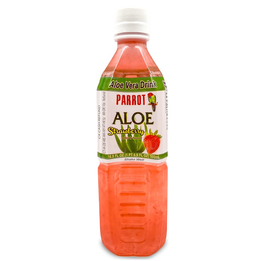 Parrot Brand Aloe Strawberry drink