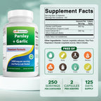 Parsley and garlic vegetarian capsules