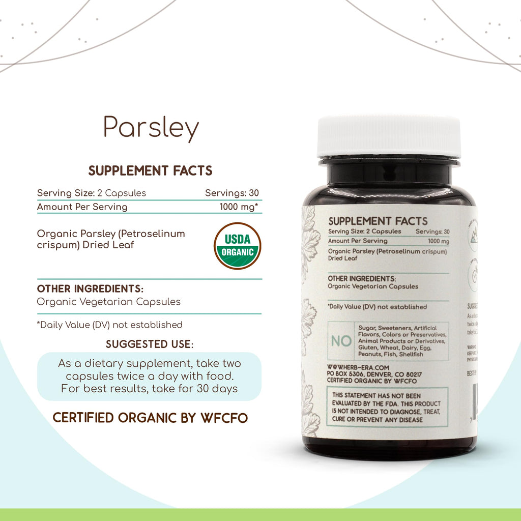 parsley capsules for digestive health