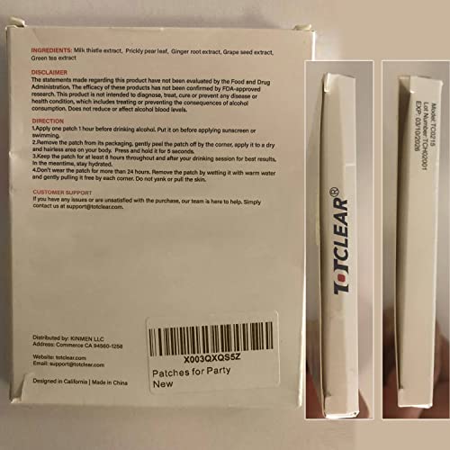 Party Relief Patches for hangover recovery