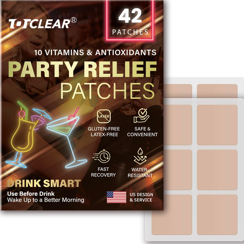 Party Relief Patches for hangover recovery