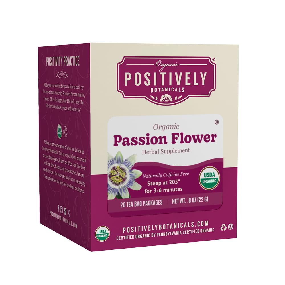 Passion flower herbal tea bags
