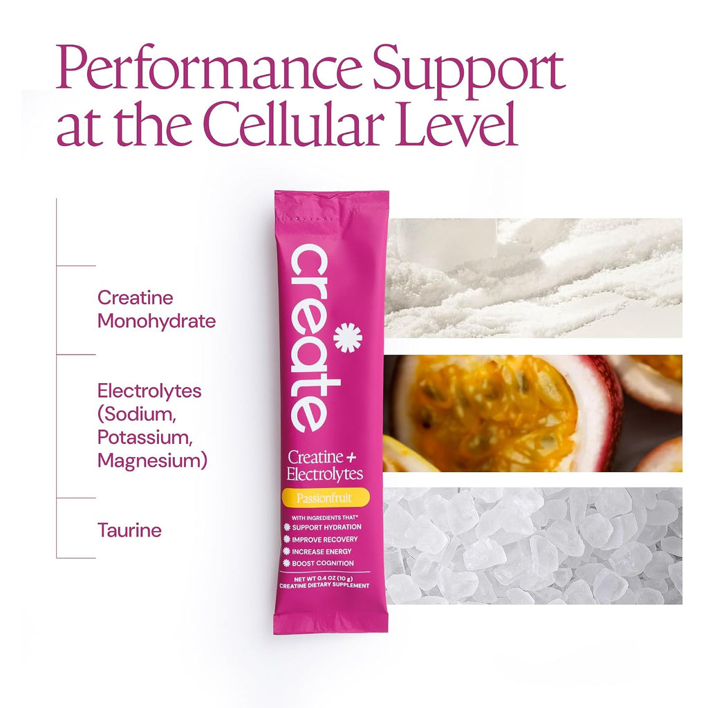 Passion fruit creatine for better taste
