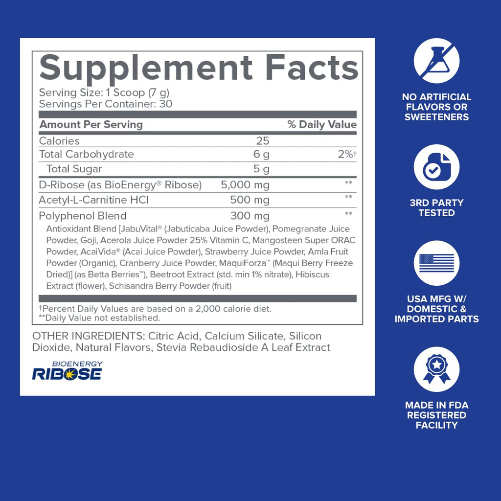 Passion fruit energy supplement for adults