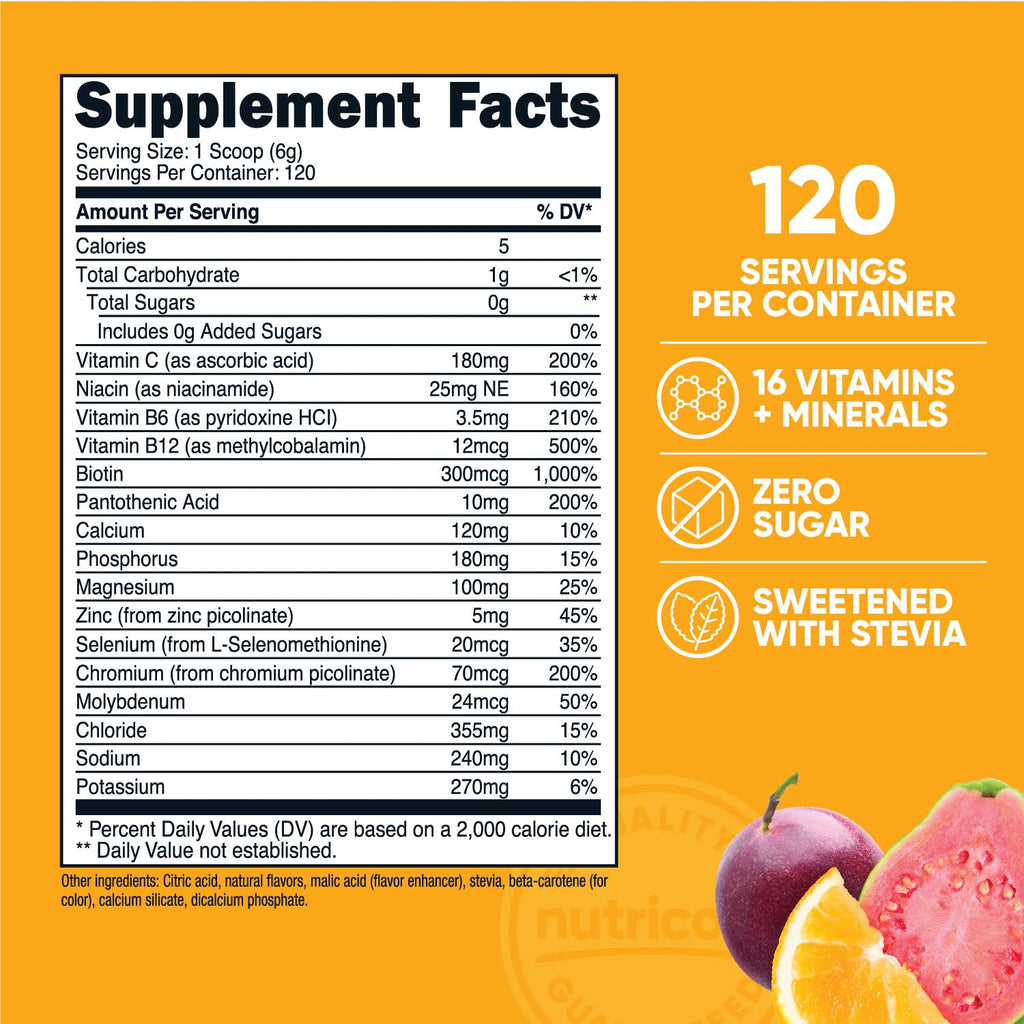 passion fruit orange guava supplement