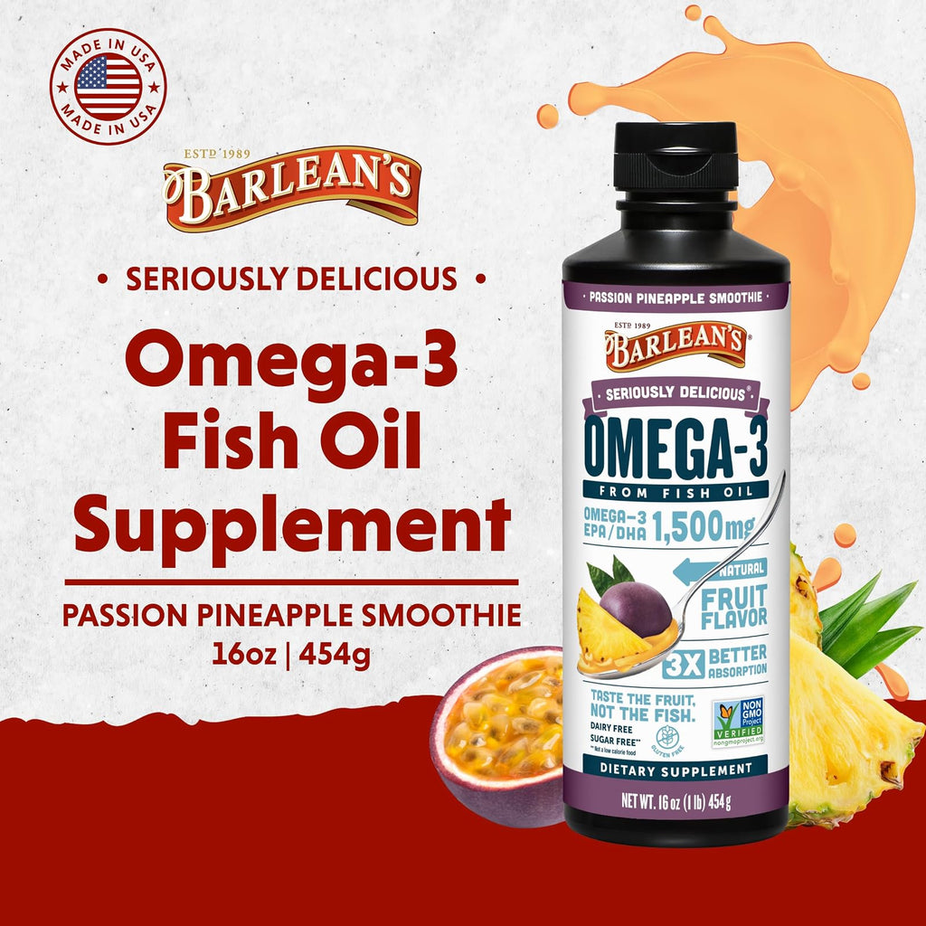 Passion pineapple omega 3 supplement