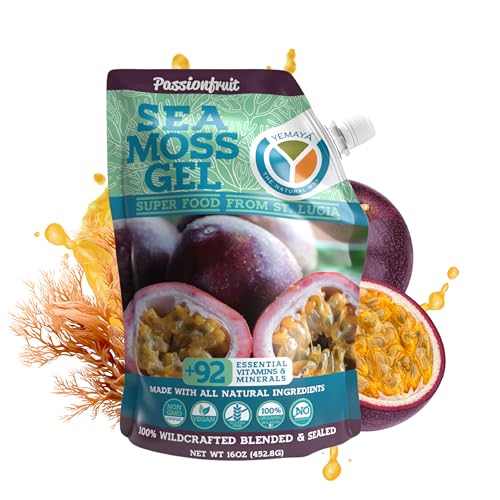 Passionfruit flavored sea moss gel