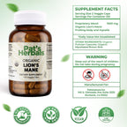 Pat's Herbals mushroom supplement for mental clarity