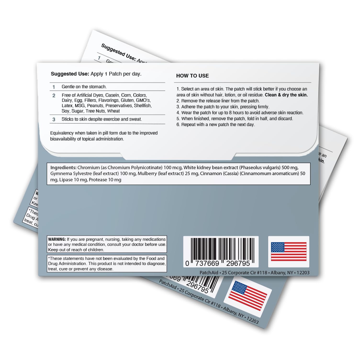 PatchAid patches for appetite control