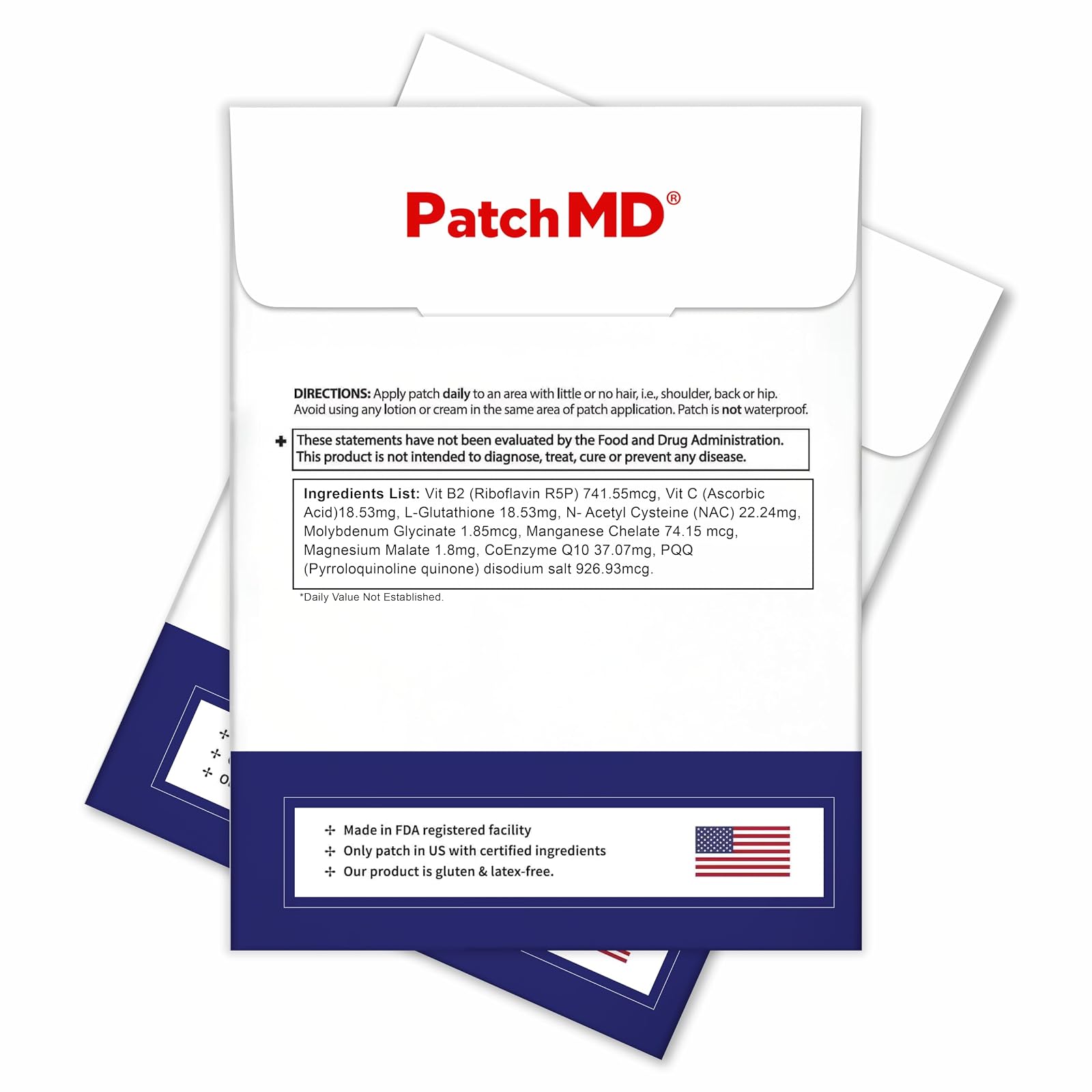 PatchMD multivitamin skin application