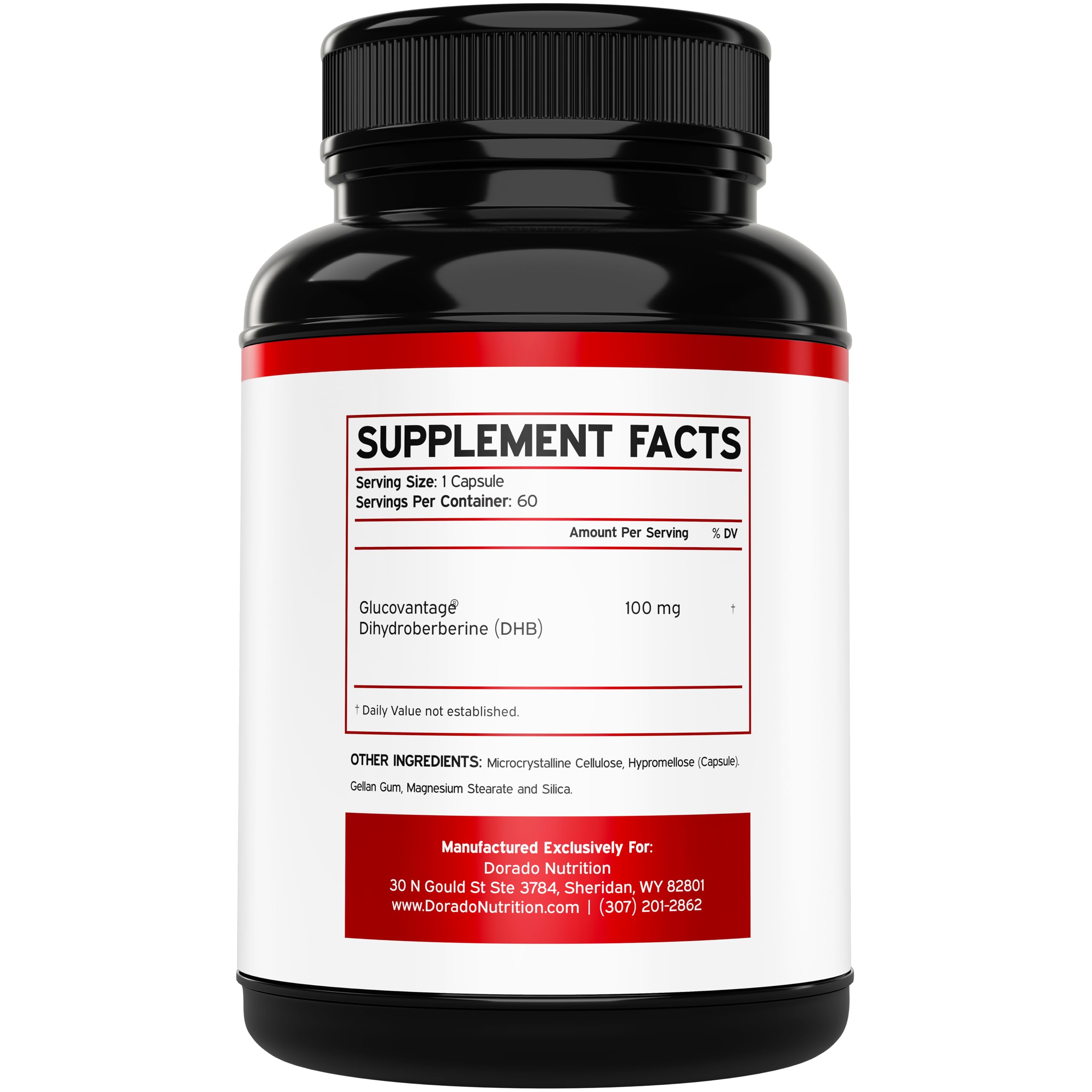 Patented GlucoVantage Dihydro Berberine capsules